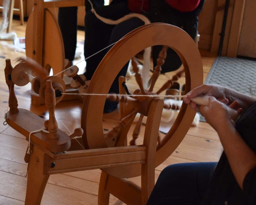 Introduction to Spinning on a Wheel - Sanborn Mills Farm